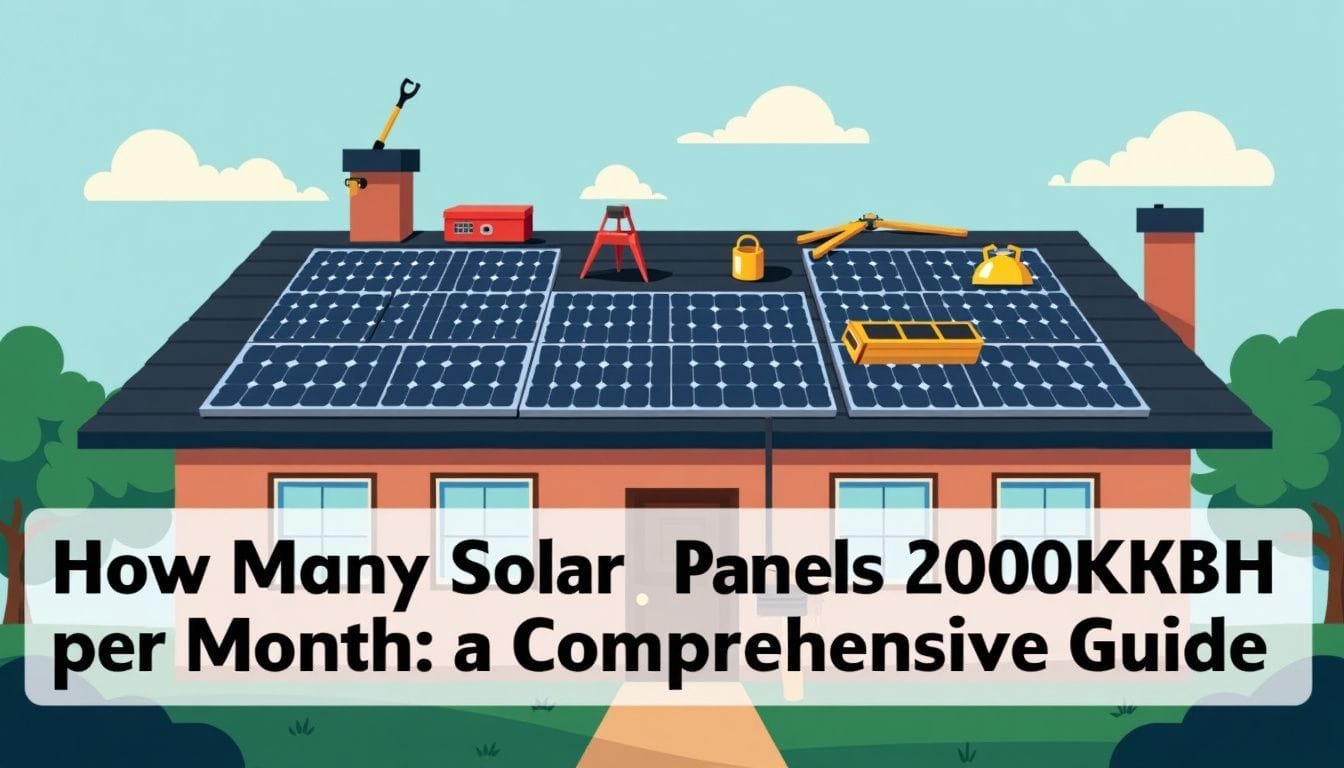 How Many Solar Panels For 2000 KWh Per Month: A Comprehensive Guide